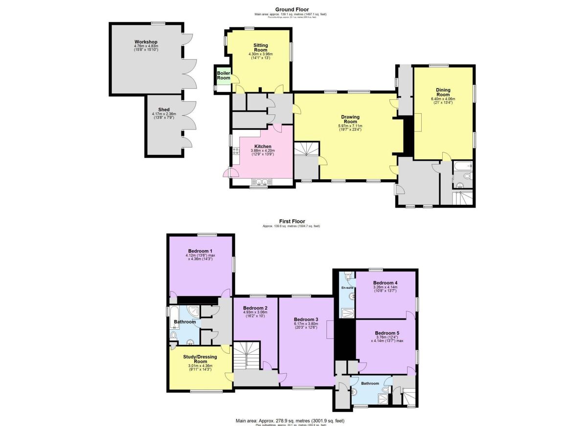 6 Bed Detached House - The Emplins, Gamlingay, Nr Sandy, Cambridgeshire ...