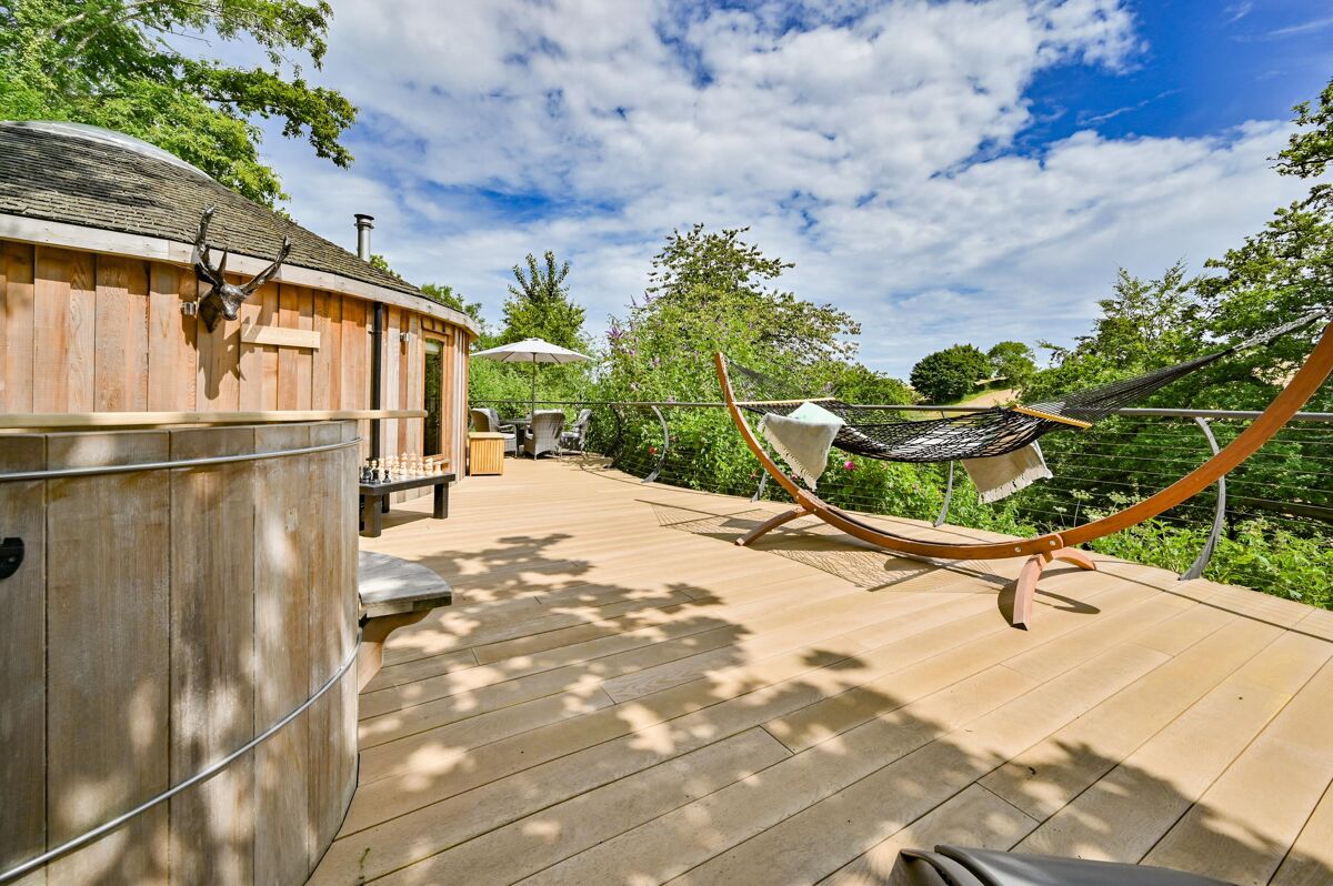 Dittisham Hideaway is an enchanting collection of circular treehouses ...