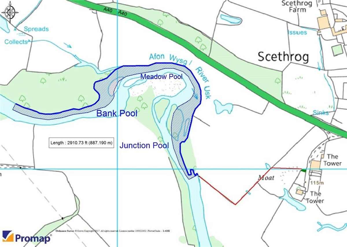 Land for sale in Upper Tower Fishery, Scethrog, Brecon, Powys, LD3 ...