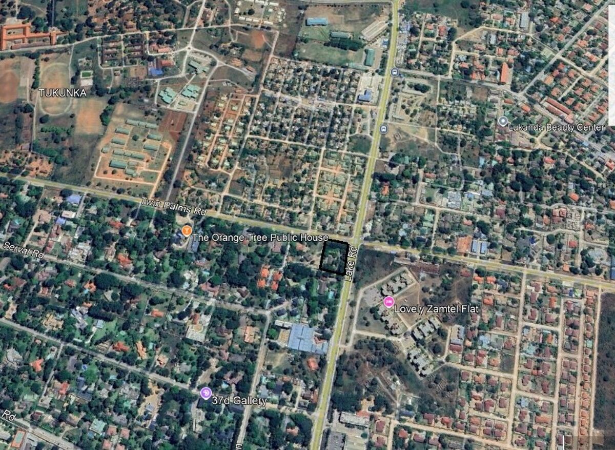 Land for sale in Corner Twin Palm road and Lake Road, Kabulonga, Lusaka ...